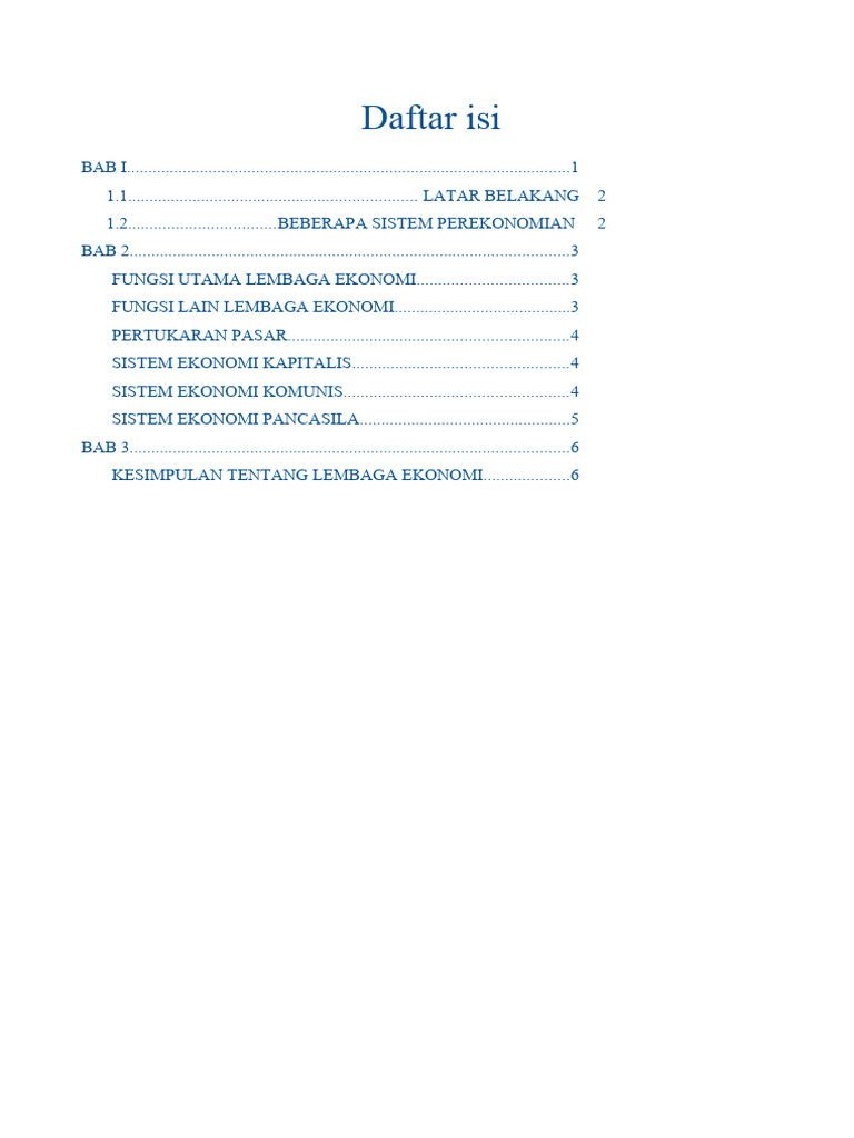 Daftar Isi | PDF