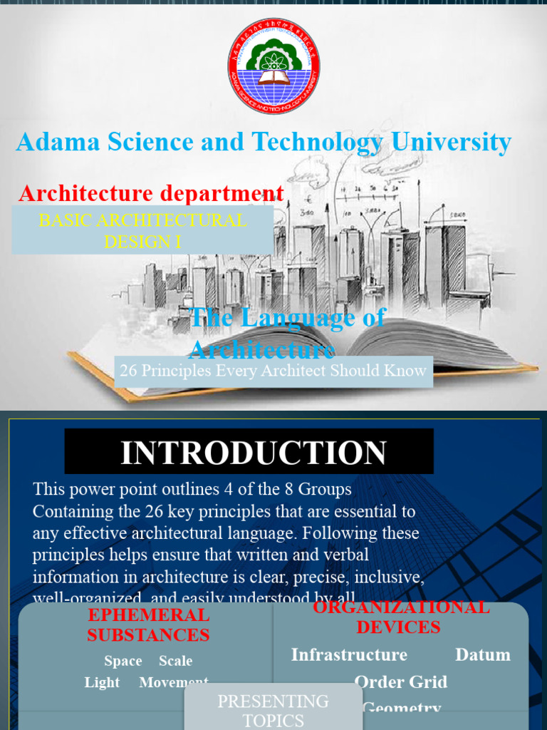 The Laguage of Architecture Assignment | PDF | Lighting | 3 D Printing