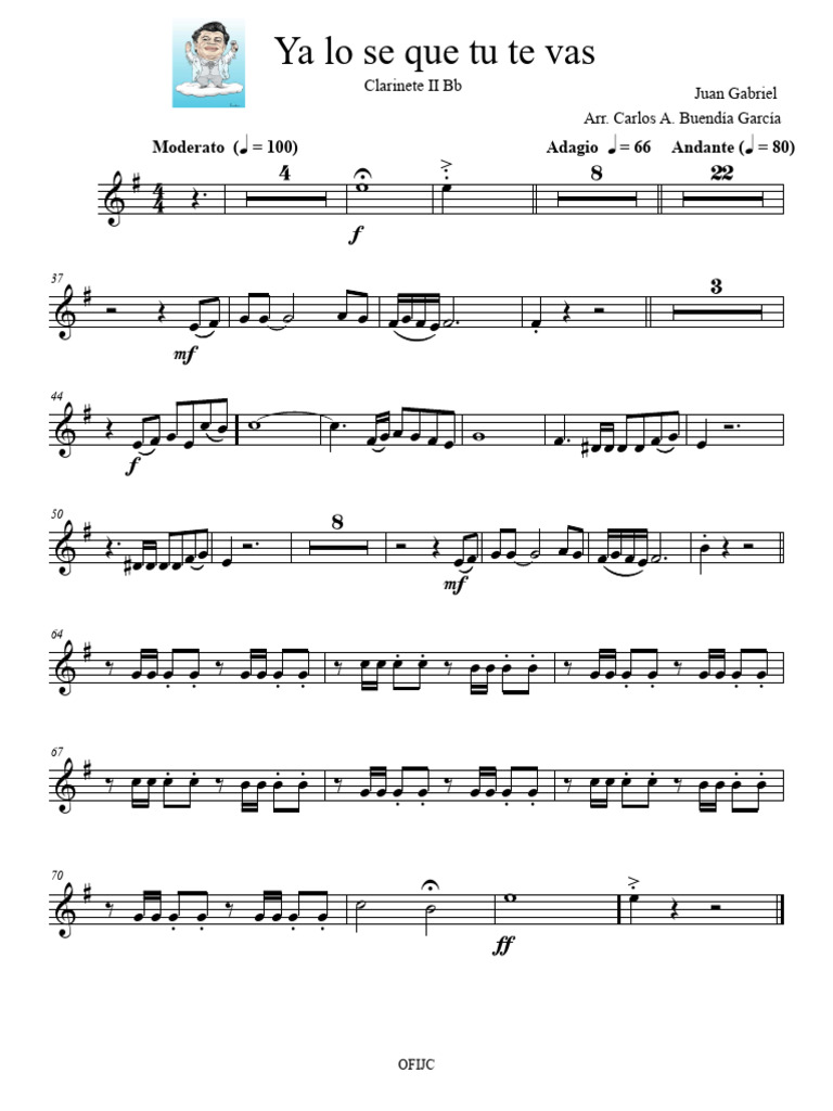 Ya Lo Se Que Tu Te Vas CL Bb2 | PDF