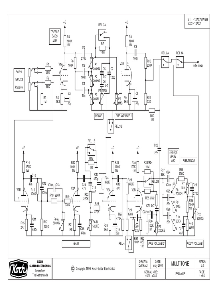 Multitone Schematics | PDF | Electrical Engineering | Electricity