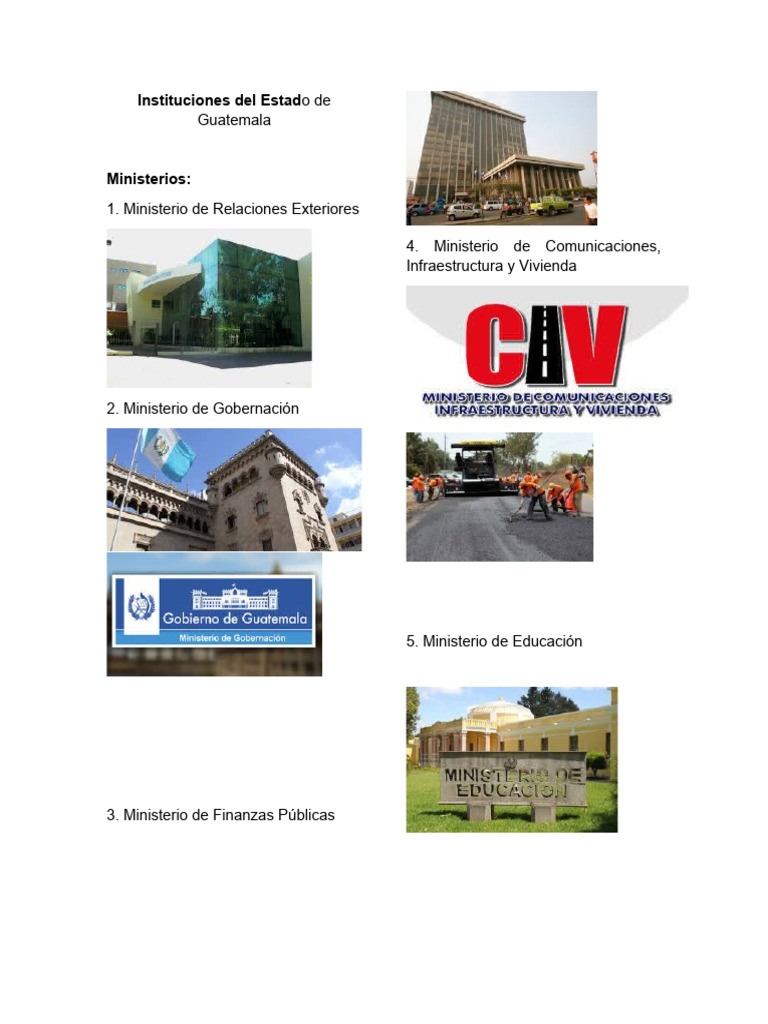 Instituciones Del Estado de Guatemala | PDF