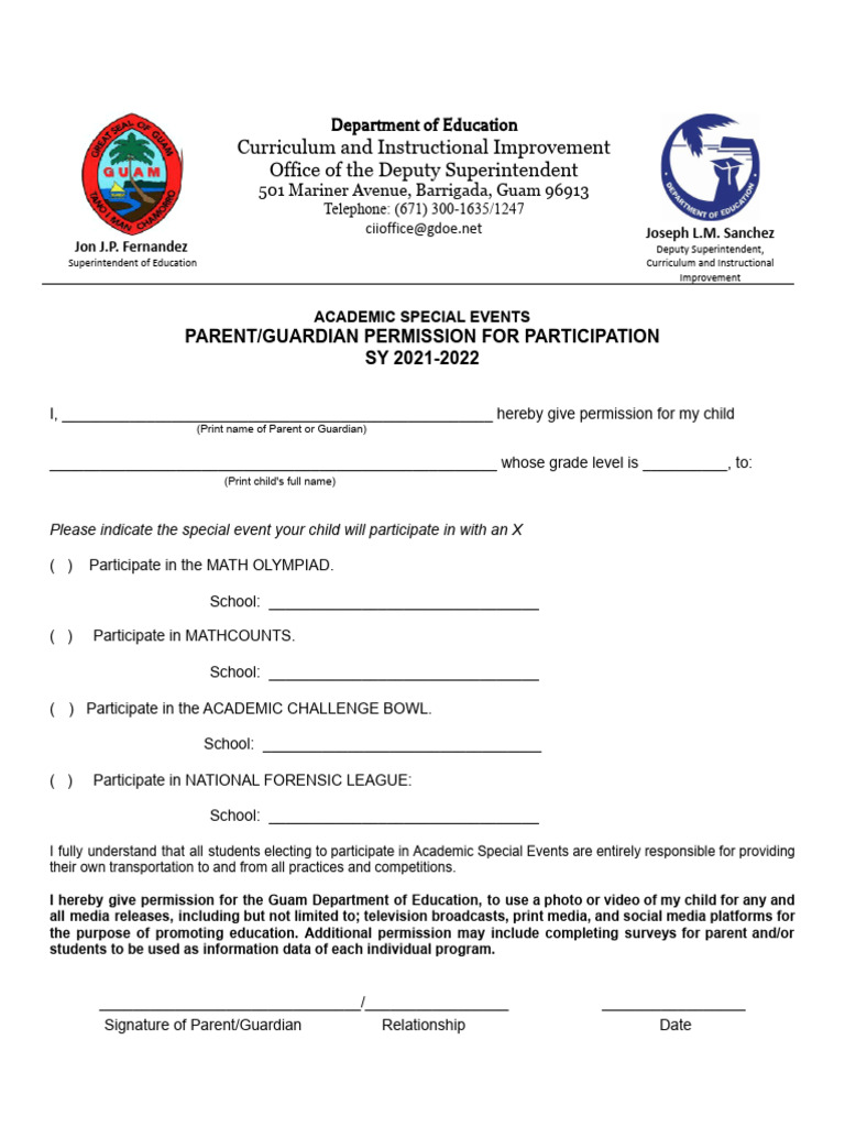Academic Event Permission Form 2021-2022 | PDF | Social Institutions