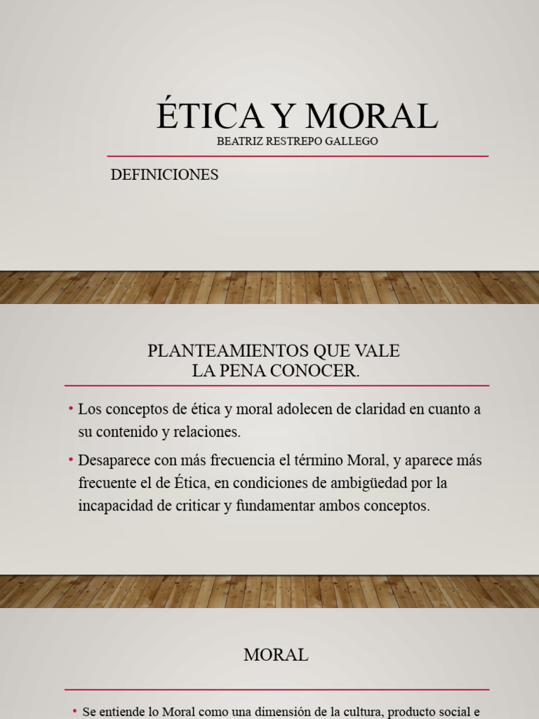 Presentación Ética y Moral | PDF | Moralidad | Comportamiento