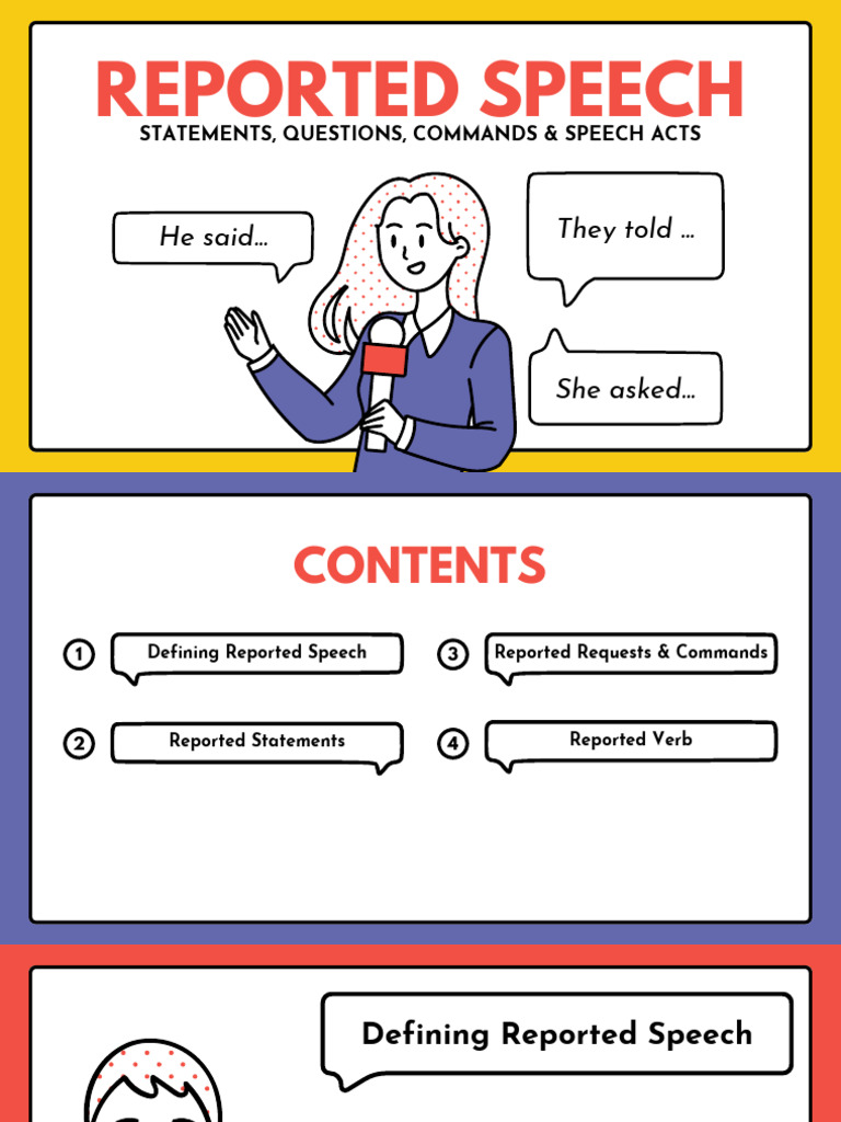 Reported Speech - Commands, Requests, and Statements | PDF | Human ...