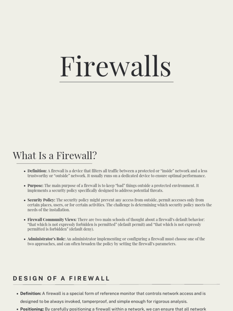 Fire Walls | PDF | Firewall (Computing) | Proxy Server