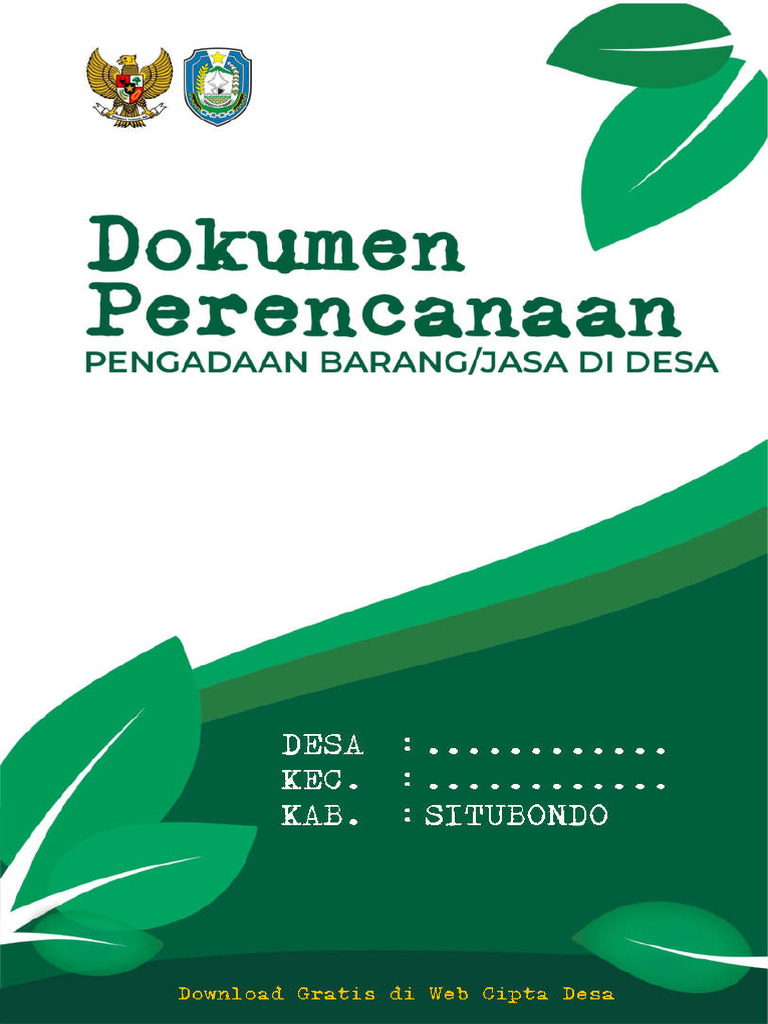 Dokumen Perencanaan PBJ Desa (WWW - Ciptadesa.com) | PDF