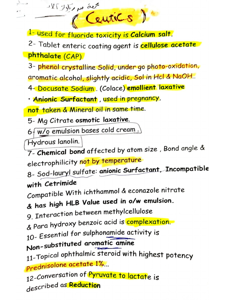 6 Most Repeated Ceutics | PDF