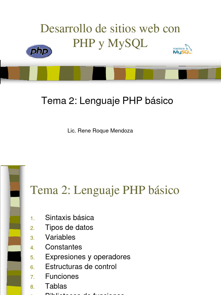 Desarrollo de Sitios Web Con PHP | PDF | Php | Lenguaje de programación