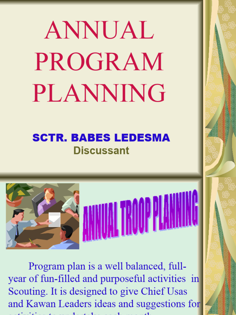 Annual Troop Planning | PDF | Scouting