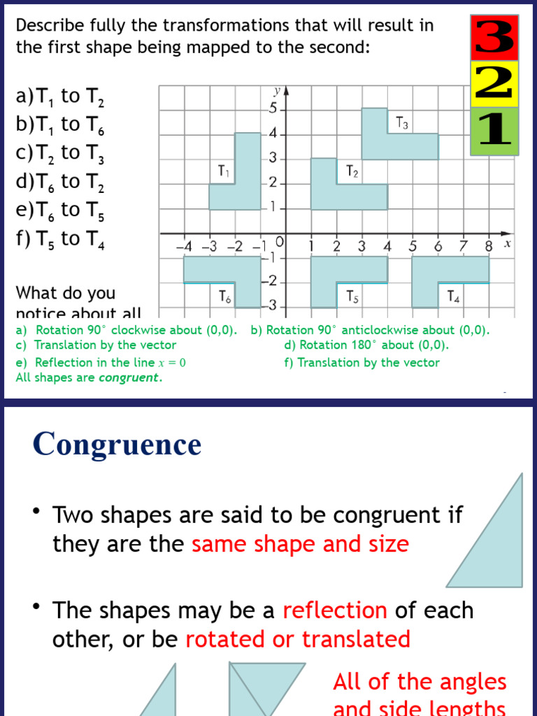 Lesson 1 Congruent Triangles v3 030919 | PDF | Geometric Shapes ...