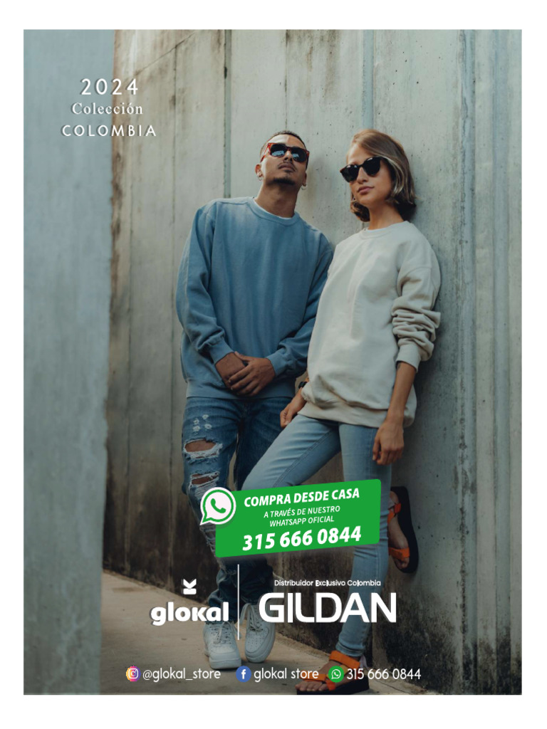 Catalogo de Linea Gildan - Glokal 2024 | PDF | Color | Diseño gráfico