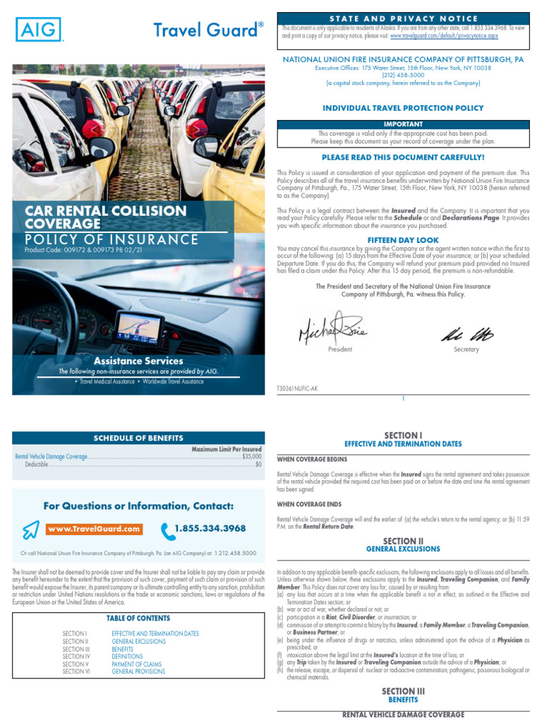 Car Rental Insurance | Download Free PDF | Insurance | Arbitration