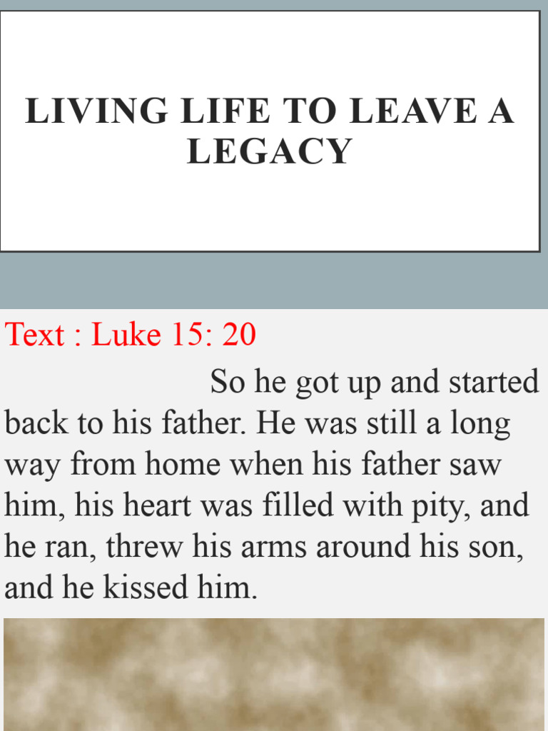 Building a Lasting Christian Legacy | PDF | Religion & Spirituality