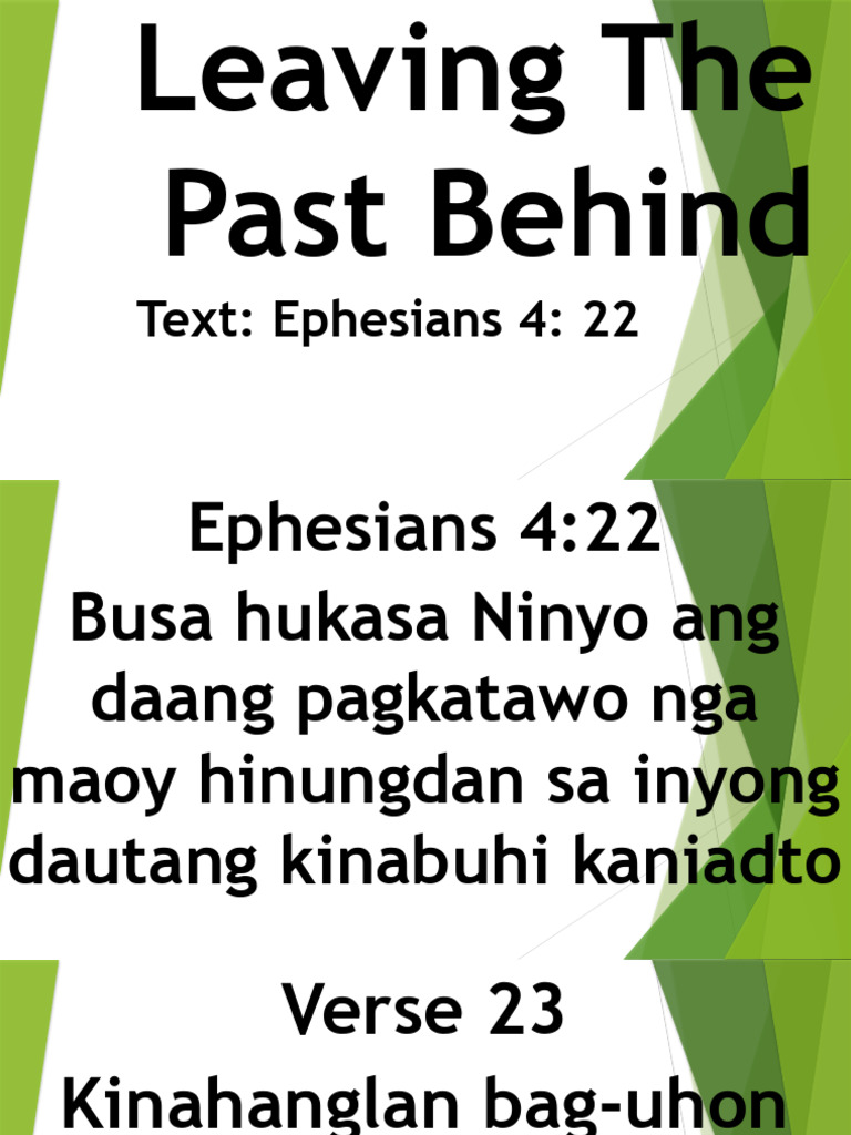 Leaving The Past Behind | PDF | Religious Belief And Doctrine | Theology