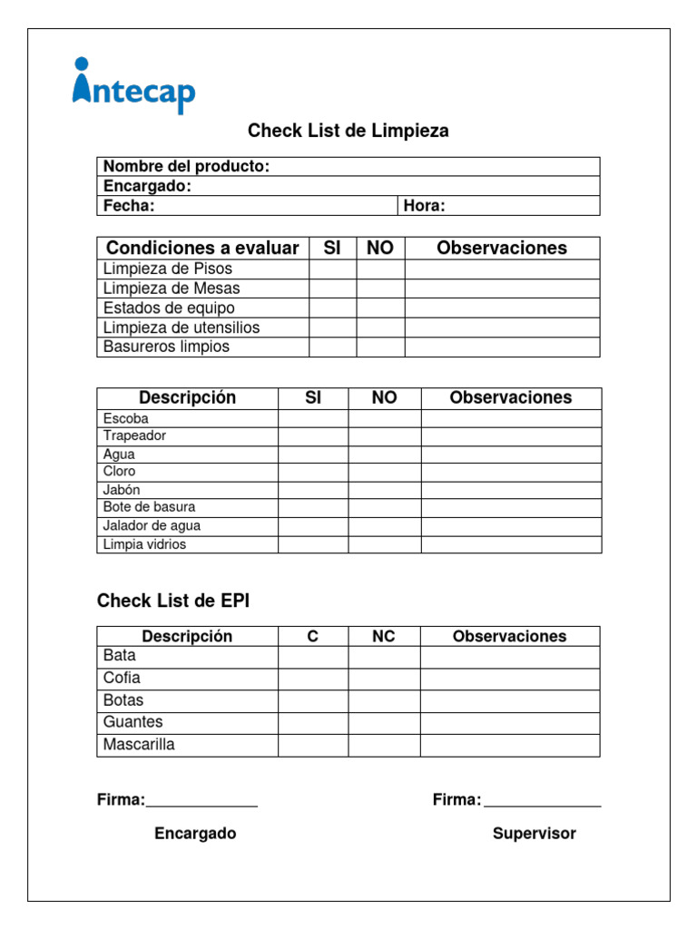 Formatos de Check List | PDF
