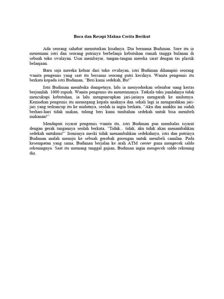 Cerita Inspiratif | PDF