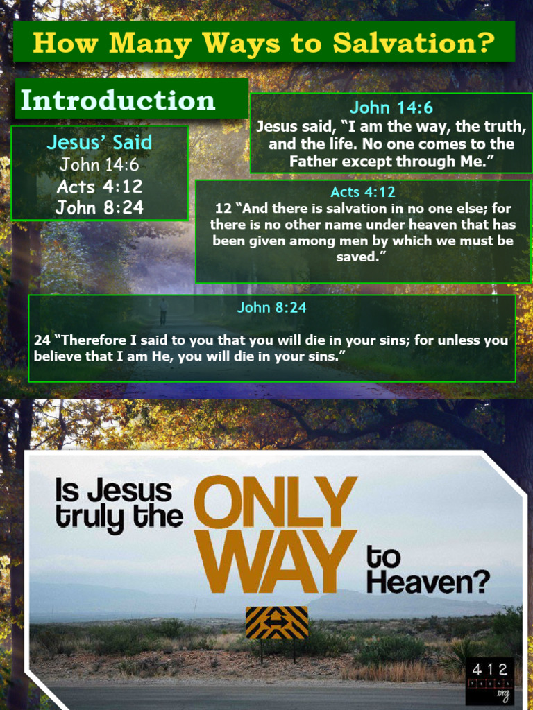Ways To Salvation | PDF | Salvation | Jesus