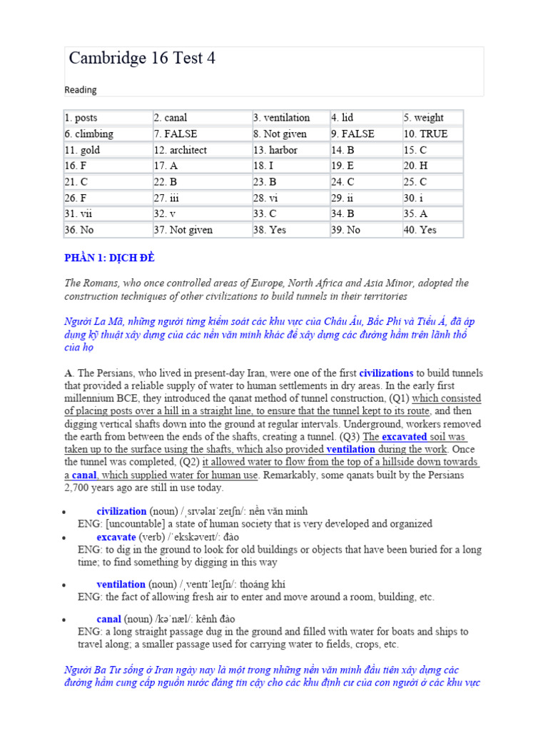 Cambridge 16 Test 4 | PDF