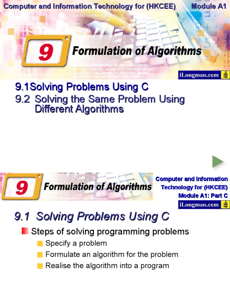 Module A Power Point ModA1 - ch09 - Eng | PDF | Algorithms | Information