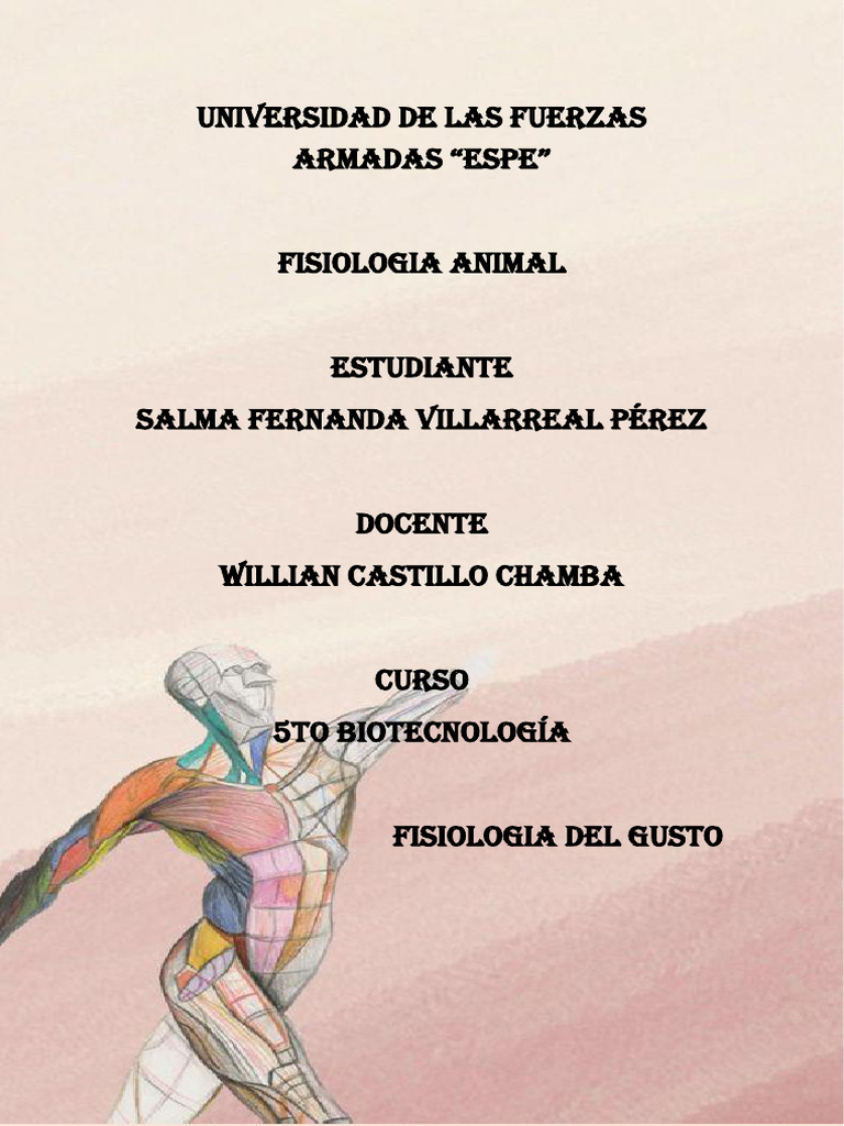 2P-TIND - Fisiología Del Gusto. Salma Villarreal | PDF | Gusto | Anatomía