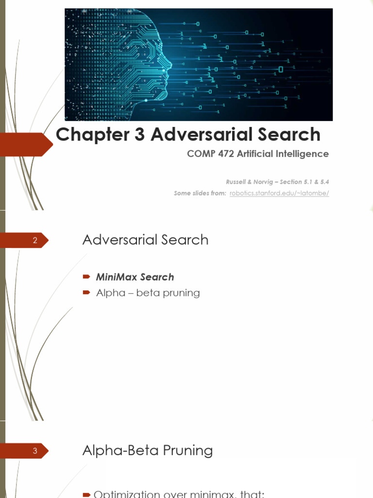 Alpha-Beta Pruning in Adversarial Search | PDF | Computational Science ...
