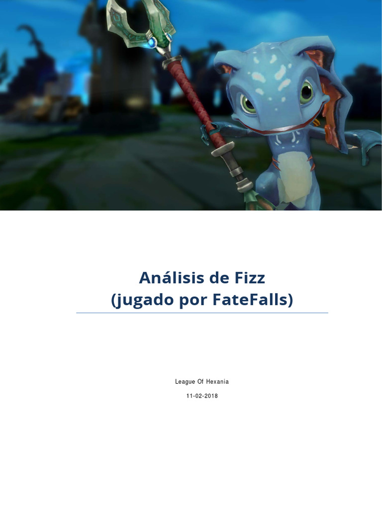 Consejos para Fizz - Analisis de Fatefalls | PDF