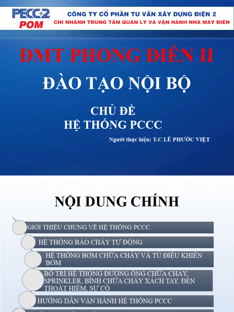 Đào T o N I B Hệ Thống PCCC | PDF