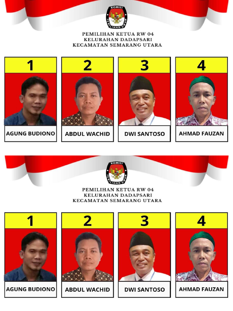 Fix Surat Suara RW 4 | PDF