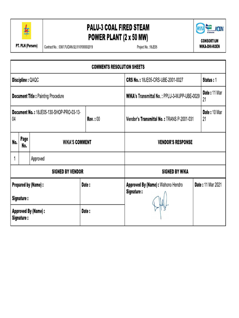 Painting Procedure | PDF
