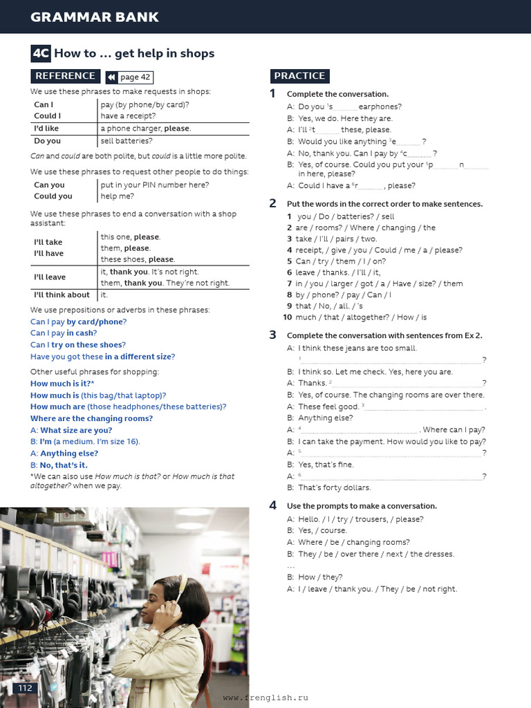 Shops - Vocabulary | PDF | Grammar | Linguistics