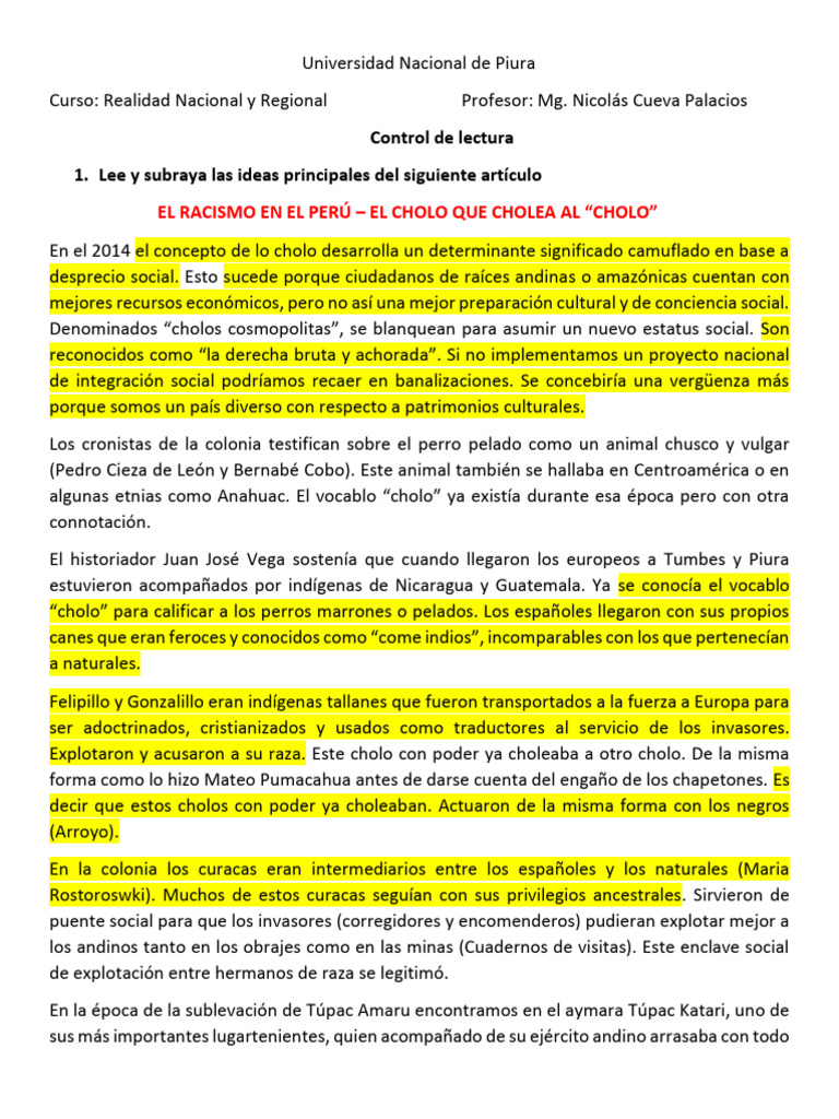 El - Cholo - Que - Cholea - Racismo Daniel Fabrizio Neira Astudillo ...