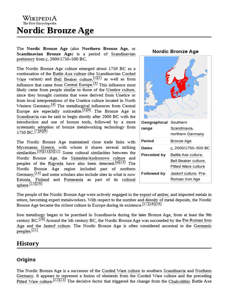 Nordic Bronze Age | PDF | Archaeology