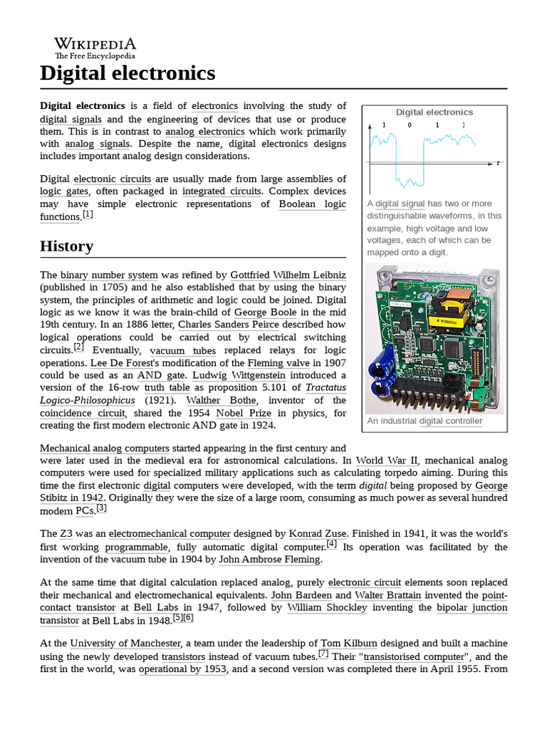 Digital Electronics | PDF | Digital Electronics | Integrated Circuit Digital Electronics | PDF | Digital Electronics | Integrated Circuit