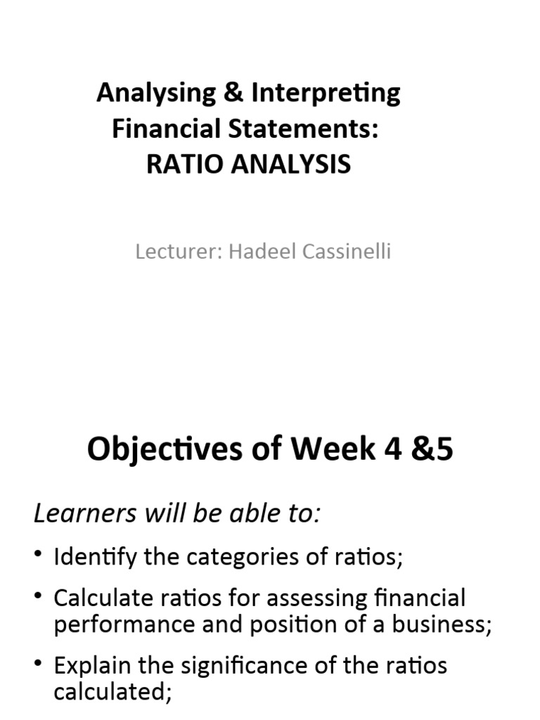 5.Week 4&5 Lectures - RATIOS Lecture - BP Example | PDF | Dividend | Equity (Finance)