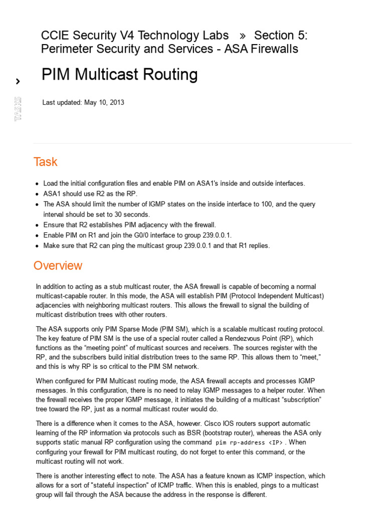 PIM Multicast Routing | PDF | Internet Architecture | Network Architecture