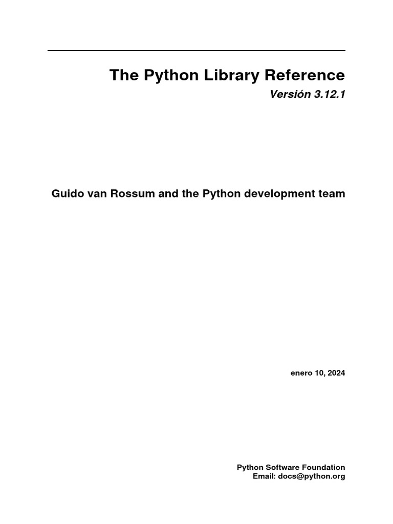 Library | Descargar gratis PDF | Python (lenguaje de programación) | Códec