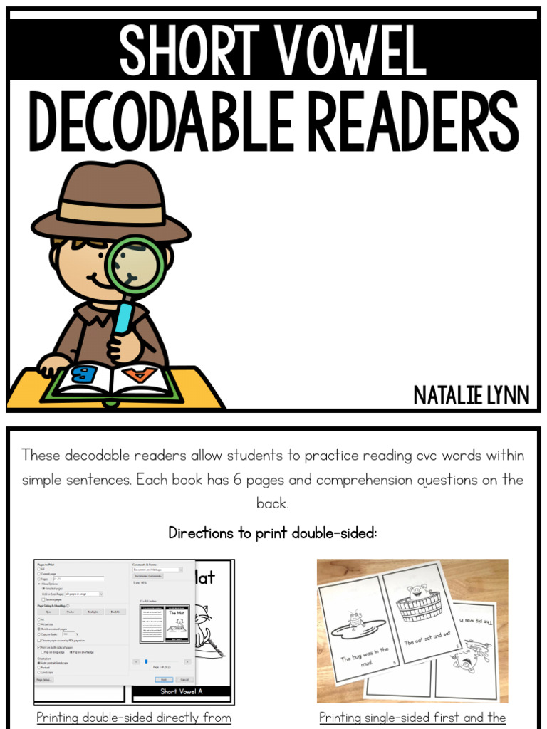 Short Vowel Decodable Readers LM | PDF | Written Communication | Human ...