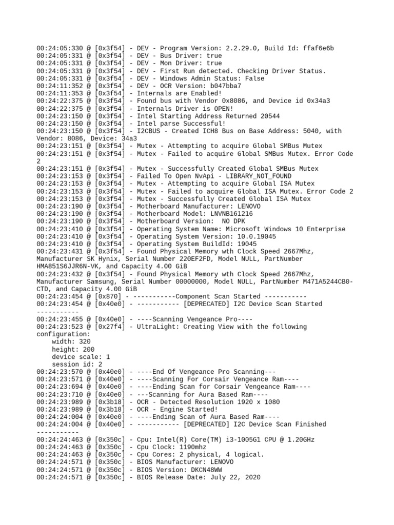 Log 2023-04-27 00 - 24 - 05 - 325 | PDF | Usb | Ibm Pc Compatibles