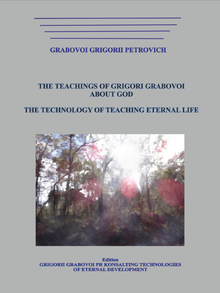THE TECHNOLOGY OF TEACHING ETERNAL LIFE - Author S Webinar - Grabovoi ...
