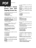 100 Questions + Answers LTO Exam Reviewer (TAGALOG) - WhatALife! | PDF