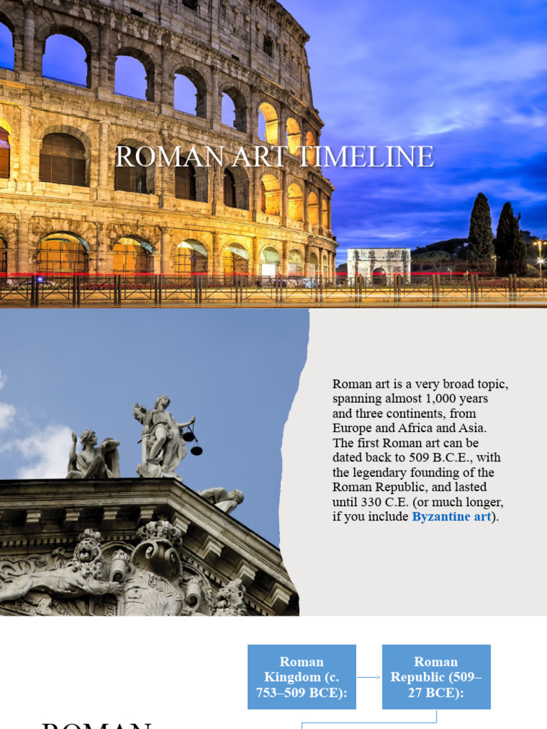 ROMAN ART TIMELINE Part 1 | PDF | Augustus | Ancient Rome