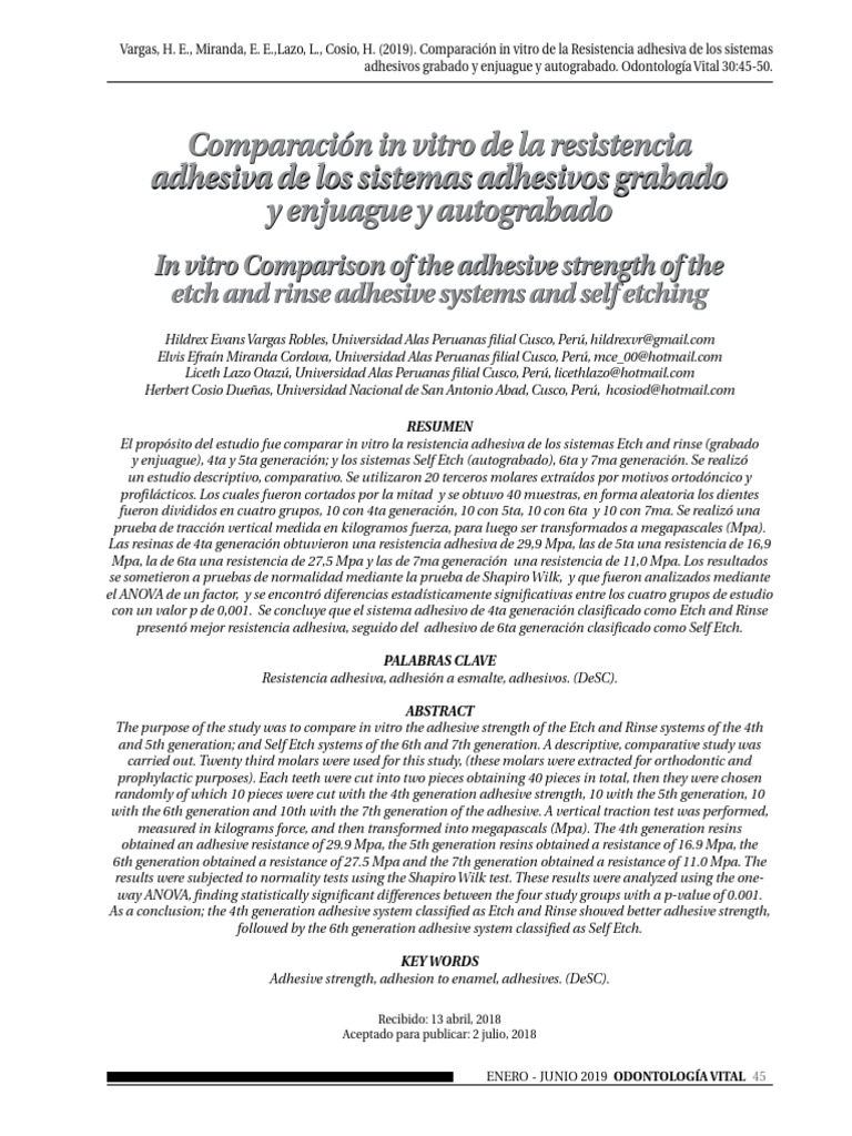Adhesivos de 7ma Generacion | PDF | Química | Materiales