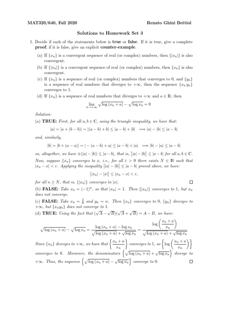 Hw3 Sol Pdf Mathematical Relations Analysis 