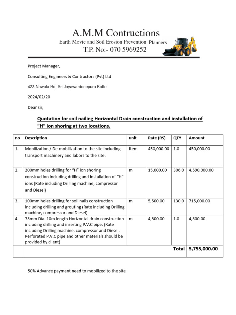 Shoring Work | PDF