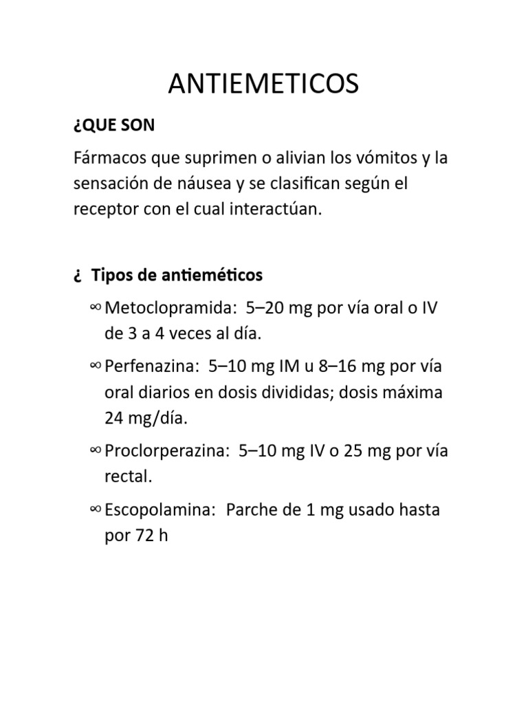 Antiemeticos | PDF