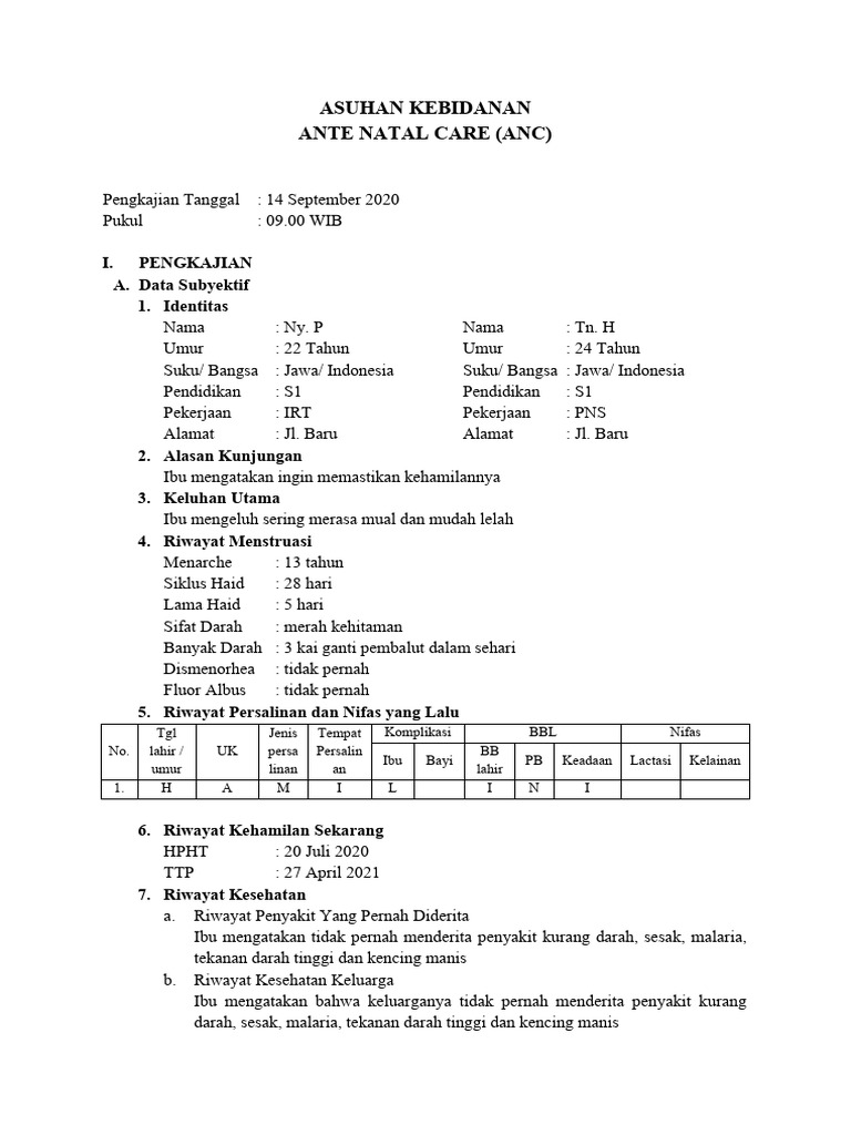 Askeb Anc Fisiologi | PDF | Kesehatan Holistik