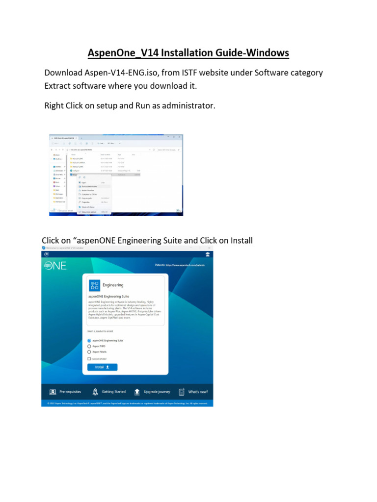 AspenOne V14Installation-Guide Win | PDF