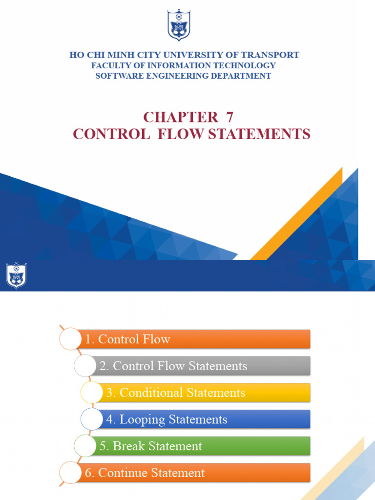 Chapter 7 - Control Flow Statements | PDF | Control Flow | Computer ...
