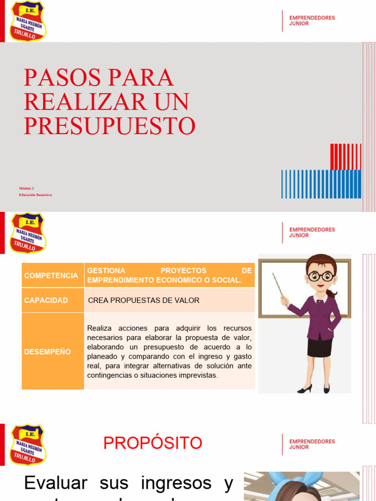 Sesion 7 Elaboramos Un Presupuesto | PDF | Presupuesto | Economias
