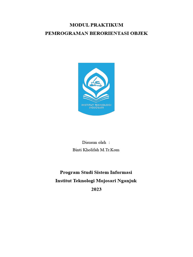 Modul Praktikum Pbo Lengkappp | PDF | Seni